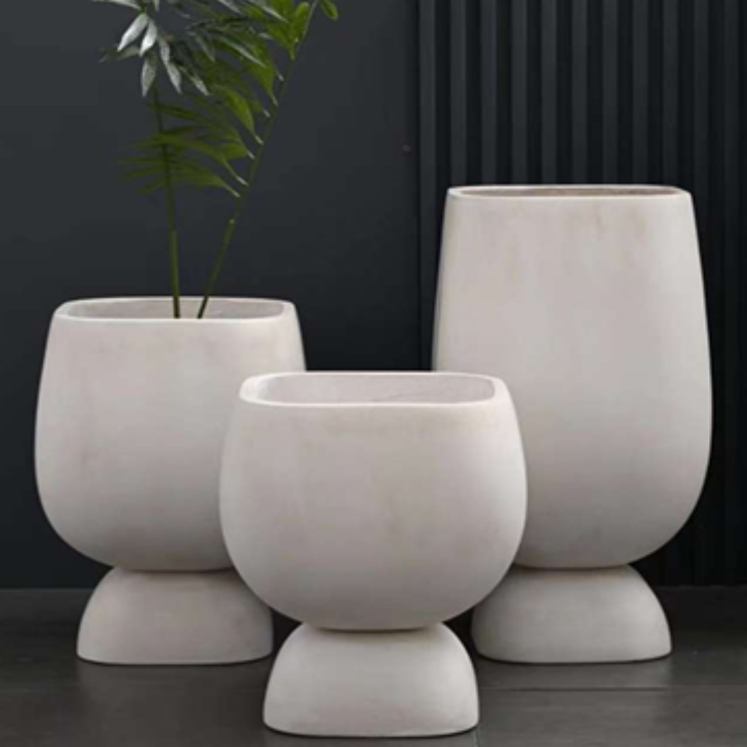 Maceta blanca lisa - complementogt.com